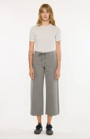 KANCAN High Rise Crop Wide Leg Pants