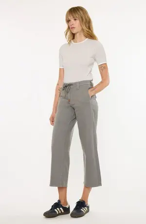 KANCAN High Rise Crop Wide Leg Pants