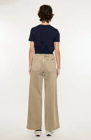 KANCAN Mid Rise Wide Leg Flare Jeans