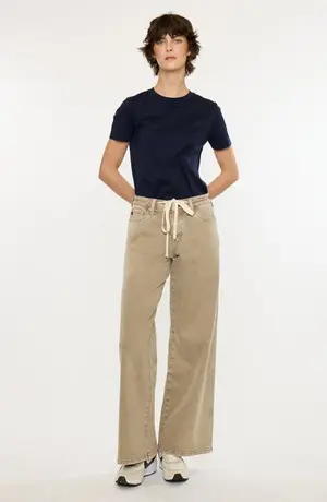 KANCAN Mid Rise Wide Leg Flare Jeans
