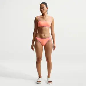 Nike Ripple Texture Hipster Bikini Bottom - Pink