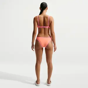 Nike Ripple Texture Hipster Bikini Bottom - Pink