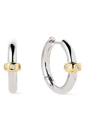 ANA LUISA Cyrus Two-tone Hoop Earrings - Gold/silver
