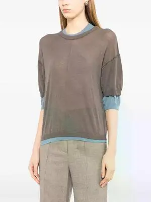 COTEMP Contrasting Collar Top