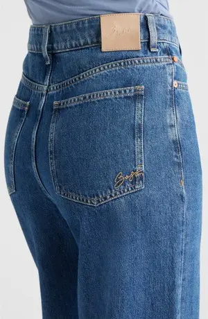 Hugo Boss High Waist Wide Leg Jeans