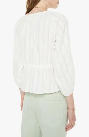 MOTHER The Love Child Split Neck Top