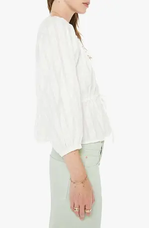 MOTHER The Love Child Split Neck Top