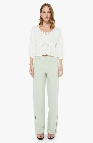 MOTHER The Love Child Split Neck Top