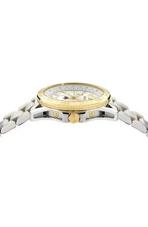 Versace V-galaxy Moonphase Bracelet Watch - Two Tone