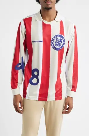 SANTO STUDIO Team Long Sleeve Club Jersey - Red