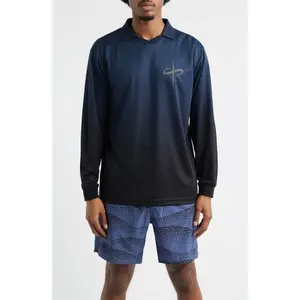 SANTO STUDIO Trust Perforated Long Sleeve Jersey Polo