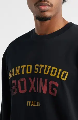 SANTO STUDIO Boxing Division Long Sleeve Graphic T-shirt