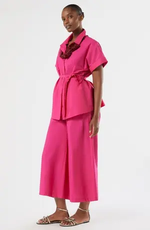 Marina Rinaldi Vetrino Tie-waist Shirt