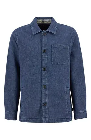Barbour Aickman Textured Cotton Canvas Button-up Overshirt