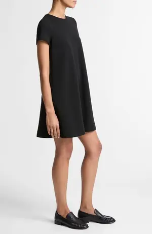 Vince Bias Swing Dress - Black