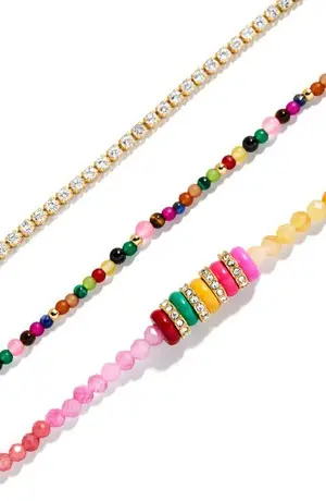Baublebar Rowan Semiprecious Stone Layered Bracelet - Pink Multi