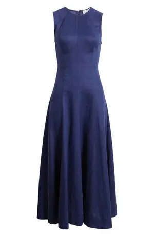 REFORMATION Cecila Sleeveless Linen Maxi Dress - Danube