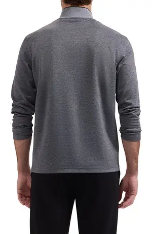 Bugatchi Quarter-zip Pullover - Graphite