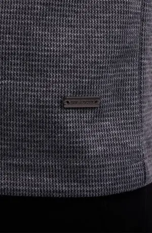 Bugatchi Quarter-zip Pullover - Graphite