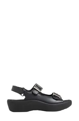 WOLKY Fortune Platform Slingback Sandal - Black