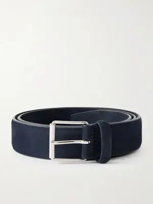 Anderson's 3cm Suede Belt - Blue