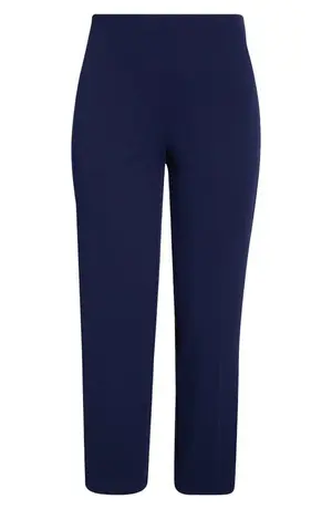 Anne Klein Hollywood Waist Straight-leg Ankle Pull-on Pants