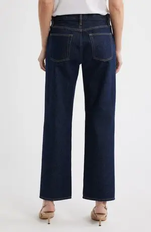 FRAME The Hang Long Straight-leg Jeans - Rinse