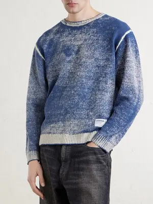 NEIGHBORHOOD Cotton Knit Sweater - Blue