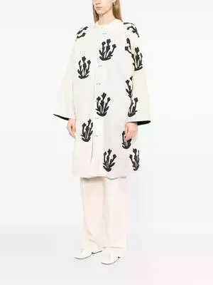 KINYAN LAM Floral Embroidery Coat
