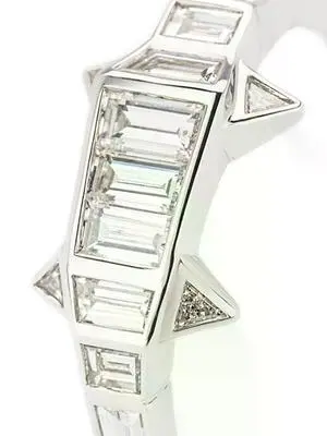 BIBI VAN DER VELDEN Alligator Diamond Ring - Silver