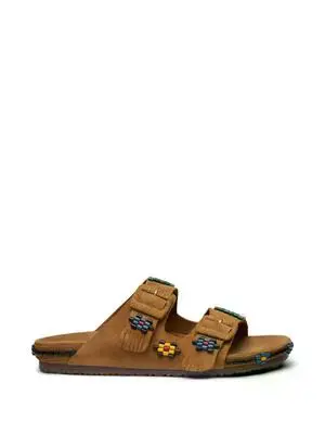 BAZISZT Sambla Fringed Sandals - Neutrals
