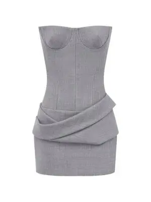 Alex Perry Cupped Draped Mini Dress