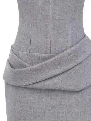 Alex Perry Cupped Draped Mini Dress