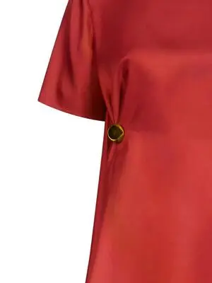 Loulou De Saison Madea Draped Asymmetric Top - Red