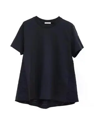 Moncler Eyelet Short-sleeve T-shirt - Blue