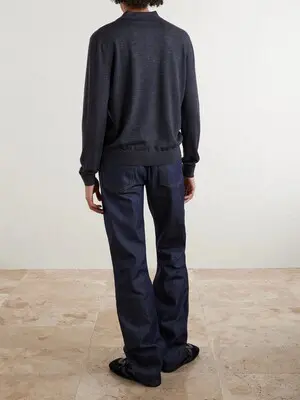 A.p.c. Wool Polo Shirt - Gray