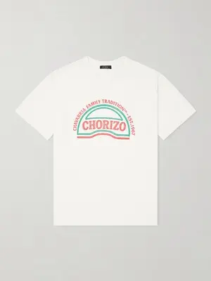 WILLY CHAVARRIA Chorizo Logo-print Cotton-jersey T-shirt