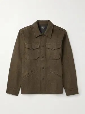 Wool-blend overshirts