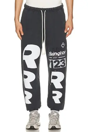 RRR123 Membership Uso Enemy Sweatpants - Black