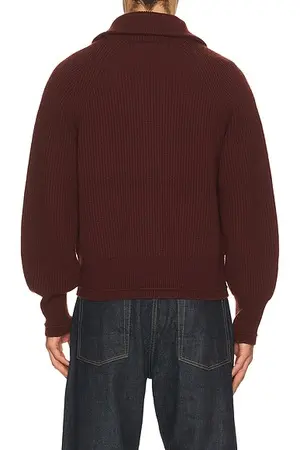 ENTIRE STUDIOS Blimp Quarter Zip Sweater - Bean