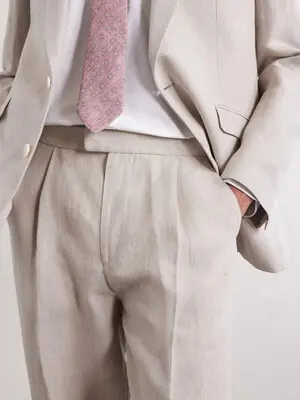 FAVOURBROOK Cooper Slim-fit Linen Trousers