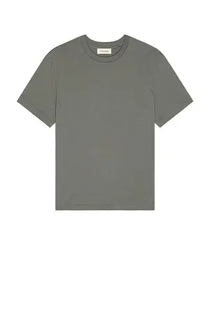 FRAME Short Sleeve Light Cotton Tee - Modern Grey