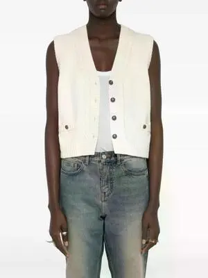 Zadig&Voltaire Cable-knit Vest - Neutrals