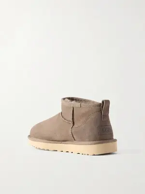 UGG Classic Ultra Mini Shearling Boots - Gray
