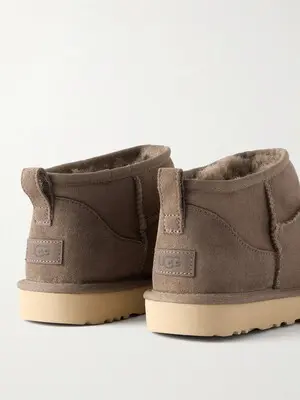 UGG Classic Ultra Mini Shearling Boots - Gray