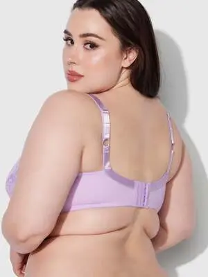 Frederick's Of Hollywood Voluptuous Full Figure Push Up Bra - Lilac Breeze