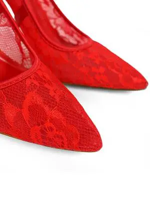 Frederick's Of Hollywood Danielle Pump - Red