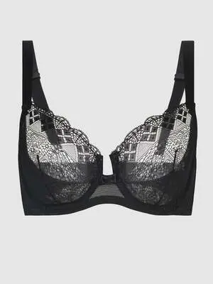 Frederick's Of Hollywood Mariana Lace Full Figure Bra - Black