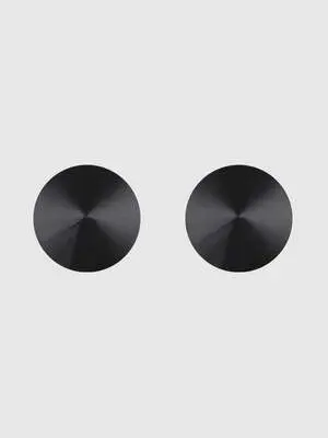 Frederick's Of Hollywood High Shine Metal Cone Nipple Covers - Black