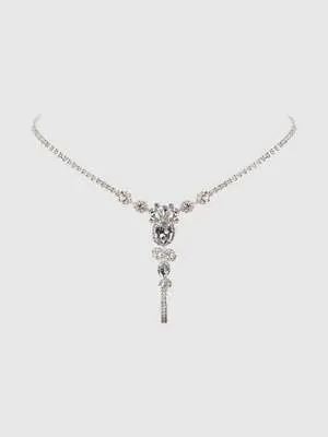 Frederick's Of Hollywood Ziggy Ornate Rhinestone G-string - Silver